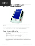 2600 RTD Manual | PDF | Relay | Optical Fiber
