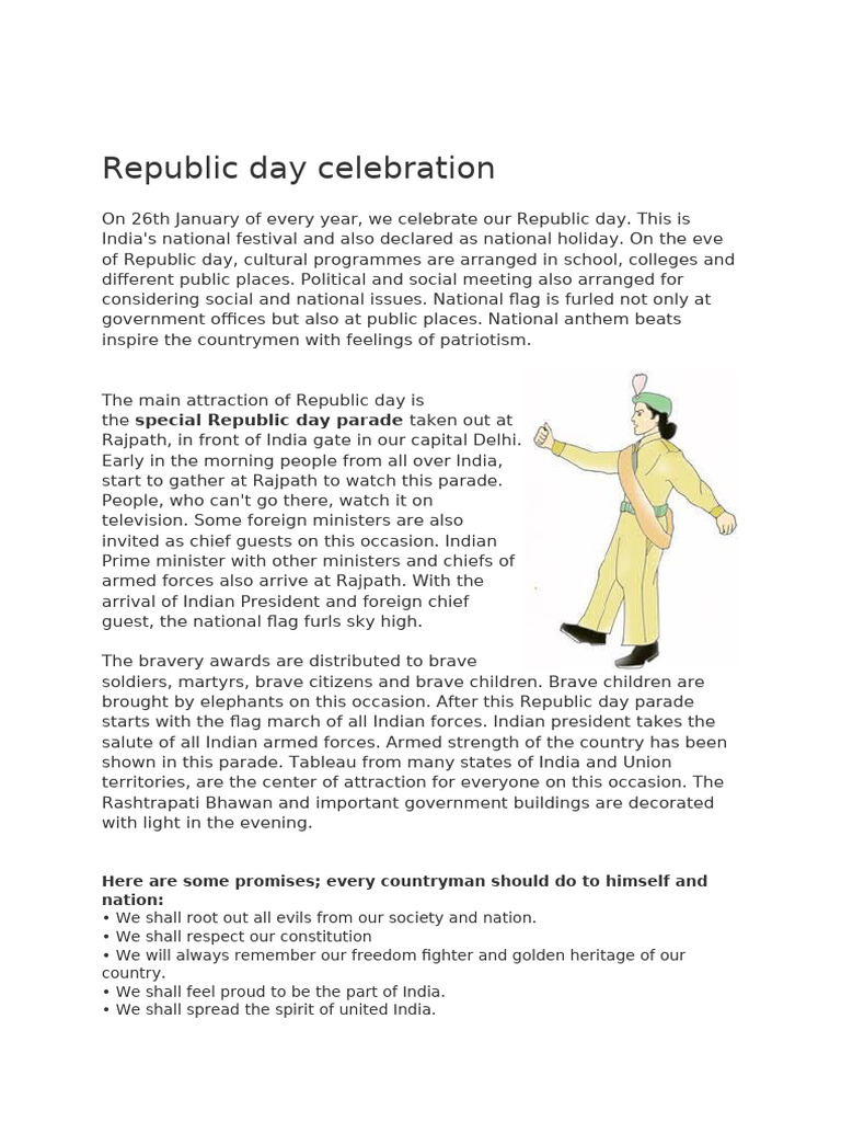 Republic Day Celebration Overview | PDF