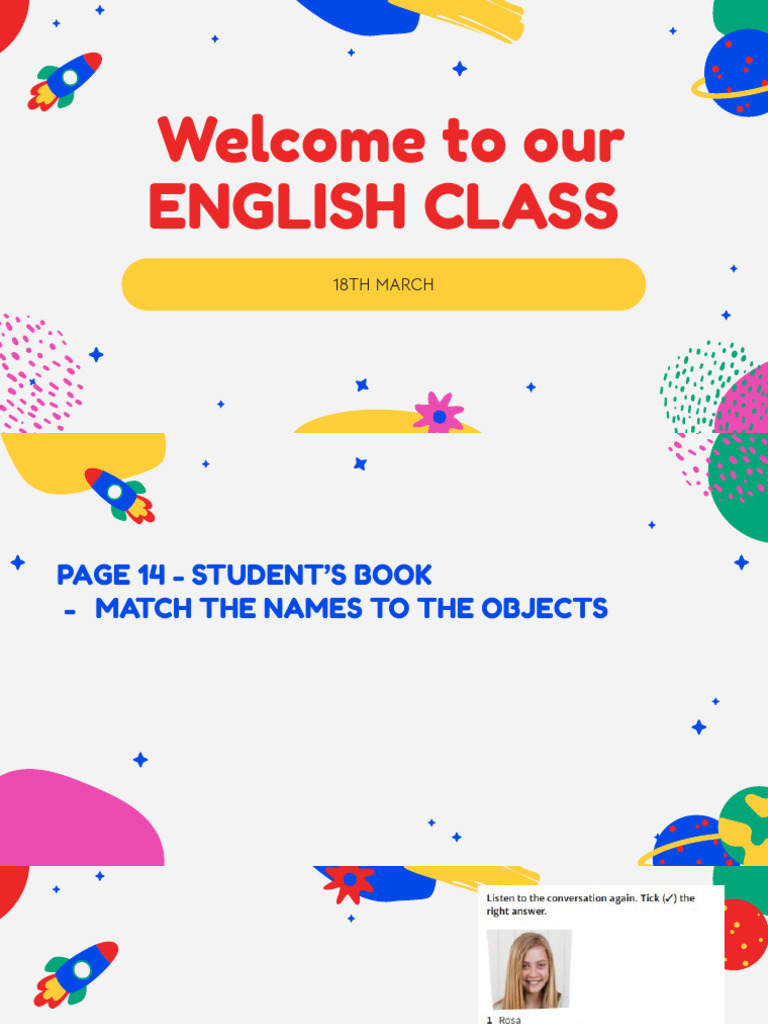 English Class Activities and Grammar | PDF