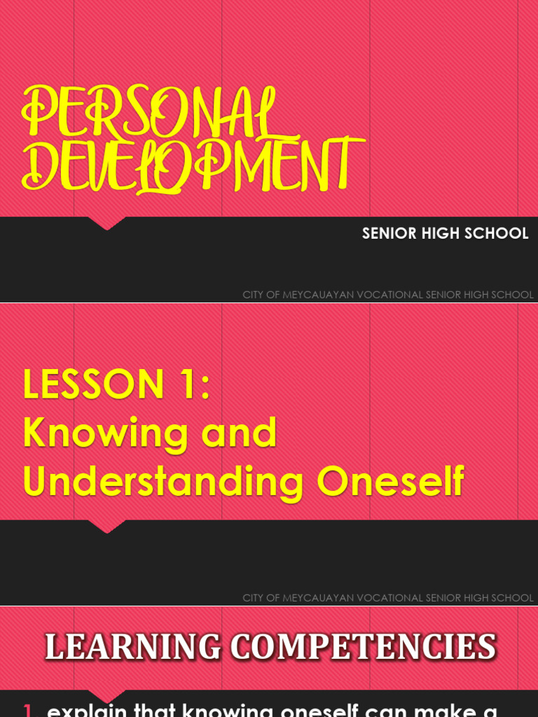 Personal Development Module 1 (1) | PDF | Disciplines | Self