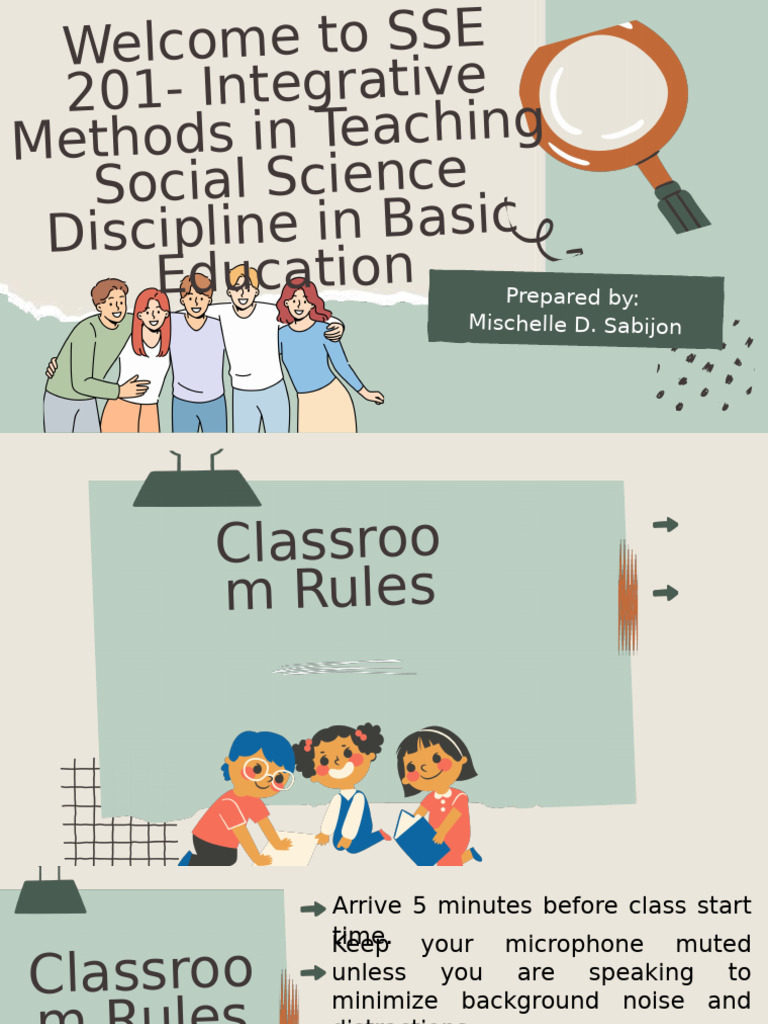 SSE 201 Integrative Methods in Teaching Social Science Discipline in ...