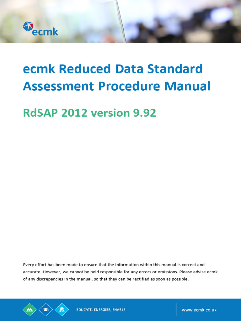 RdSAP Manual | PDF | Building Engineering | Building Technology