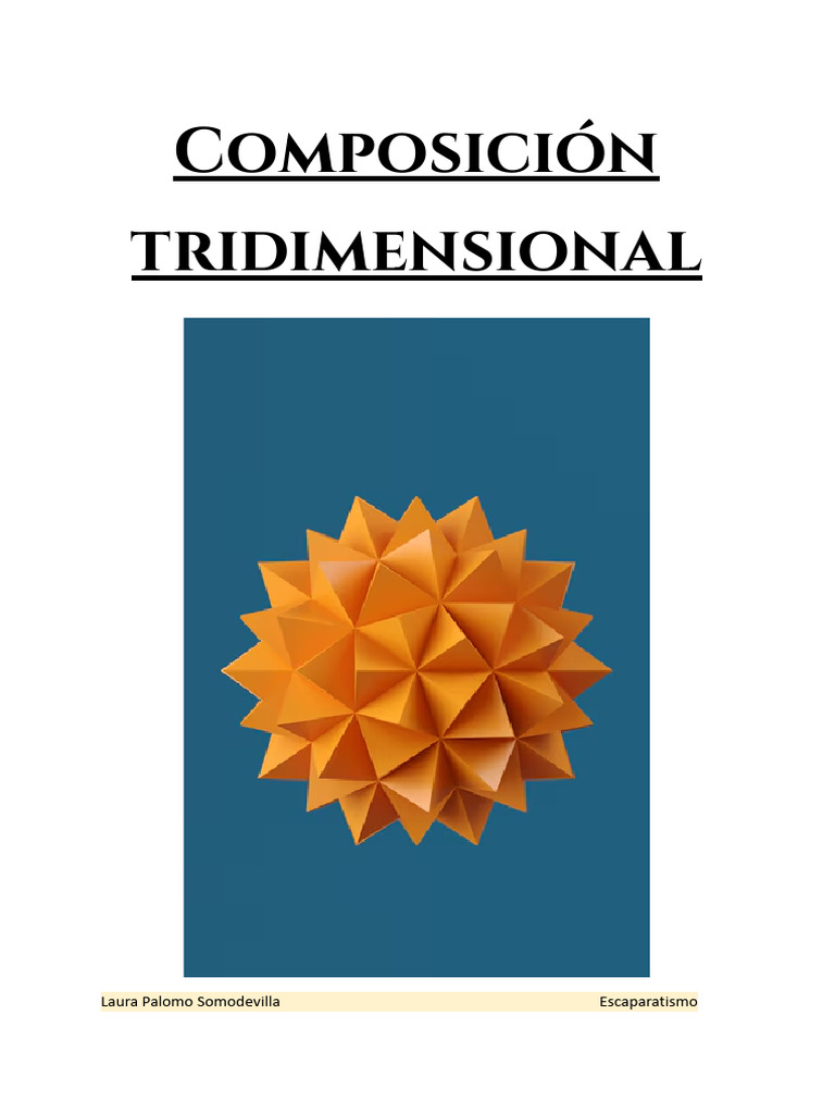 UD.4 3º Ejercicio Composición Tridimensional | PDF | Perspectiva (Gráfica)