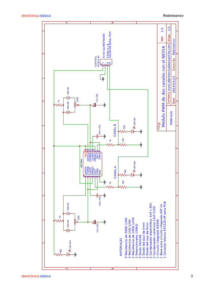 Módulo PWM NE556: Guía de Componentes | PDF | Ingenieria Eléctrica | Equipo