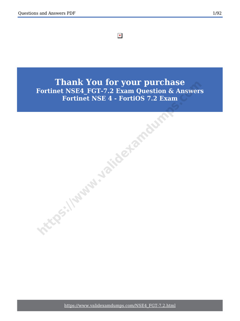 Fortinet NSE4_FGT-7.2 Exam Insights | PDF | Transmission Control Protocol | Computer Virus