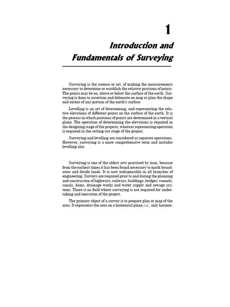 Fundamentals of Surveying Explained | PDF | Surveying | Foot (Unit)