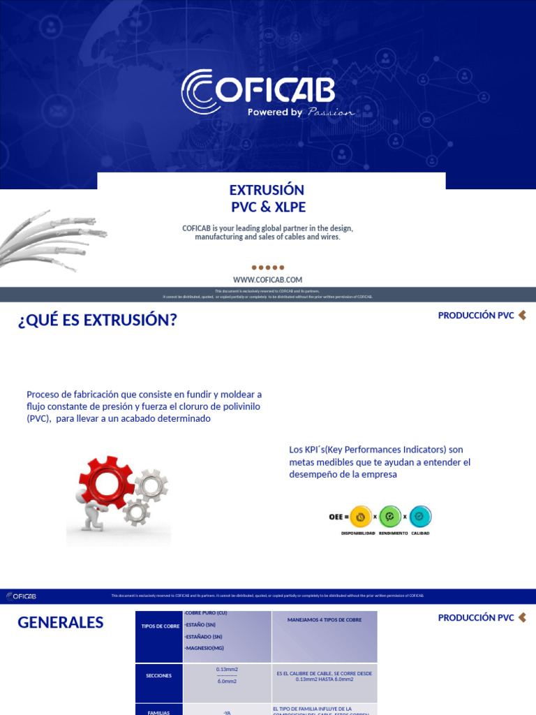 Presentacion Extursion Pvc&Xlpe | PDF | Cobre | Ingeniería de Edificación