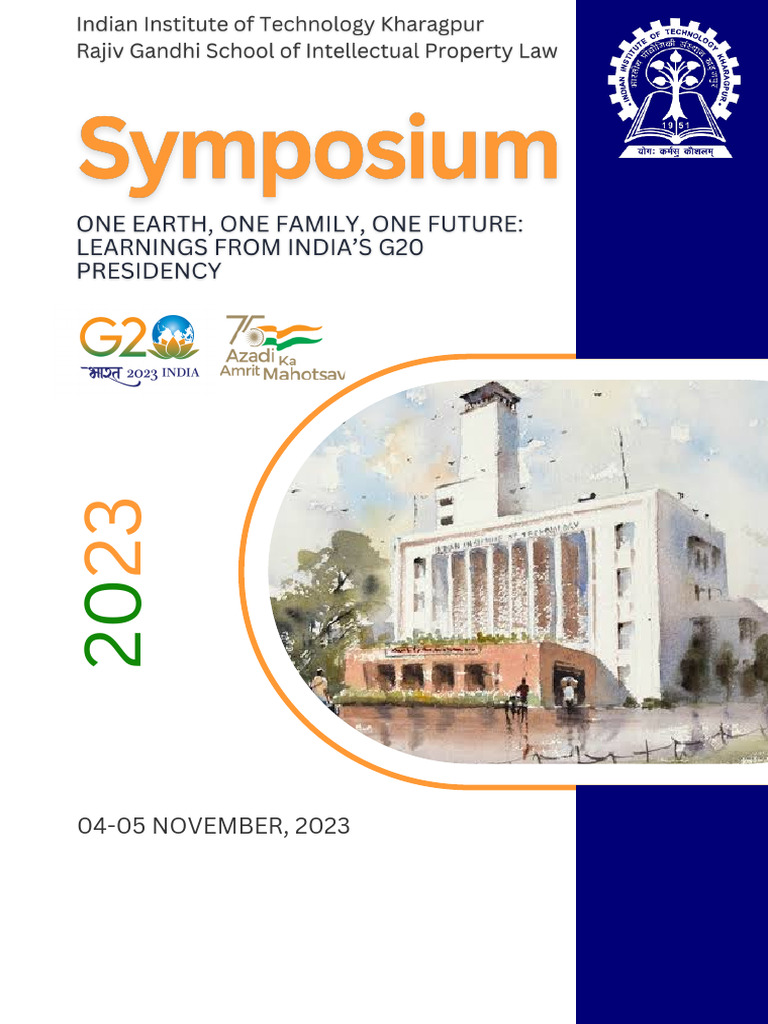 G20 Symposium Brochure Law School IIT Kharagpur | PDF | Economies
