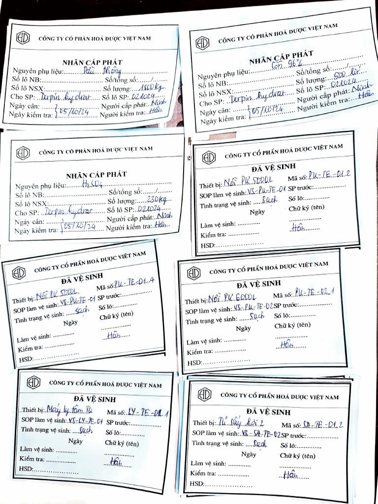 Danh M C H Sơ Lô | PDF