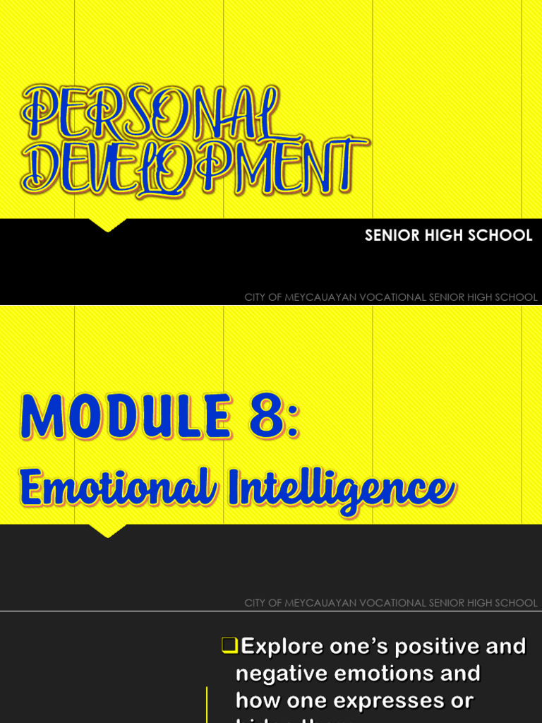 Personal Development Module 8 | PDF