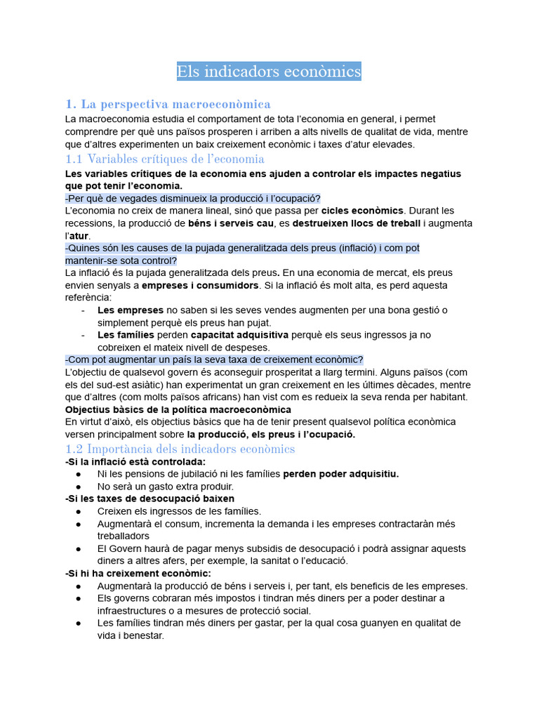 examen eco tema 6 | PDF