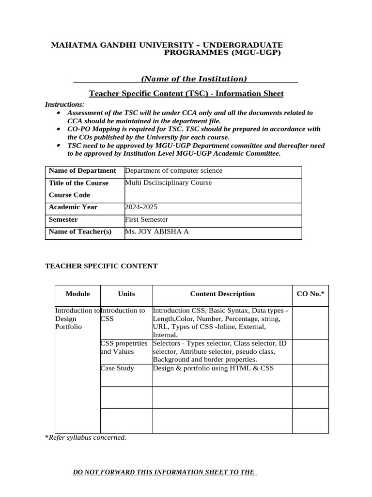 1st MDC 5th Module | PDF