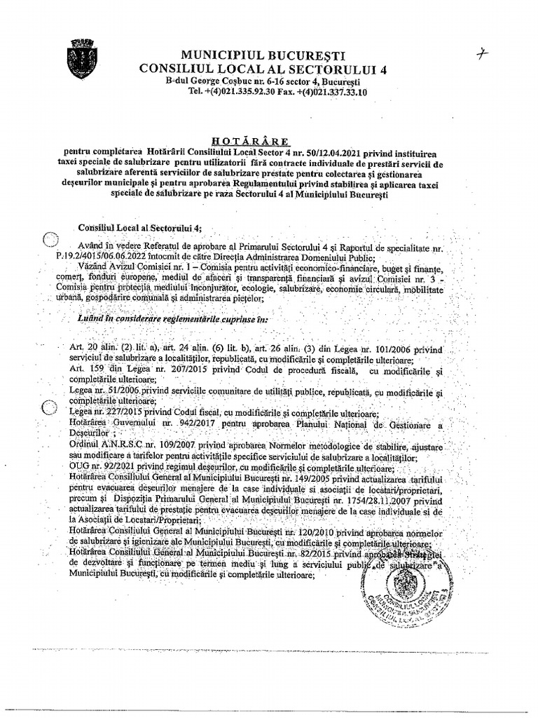 Salubrizare H - 176 | PDF