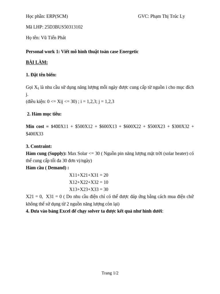 ERP.SCM_V124TP1LM1_PW1-Vũ Tiến Phát | PDF