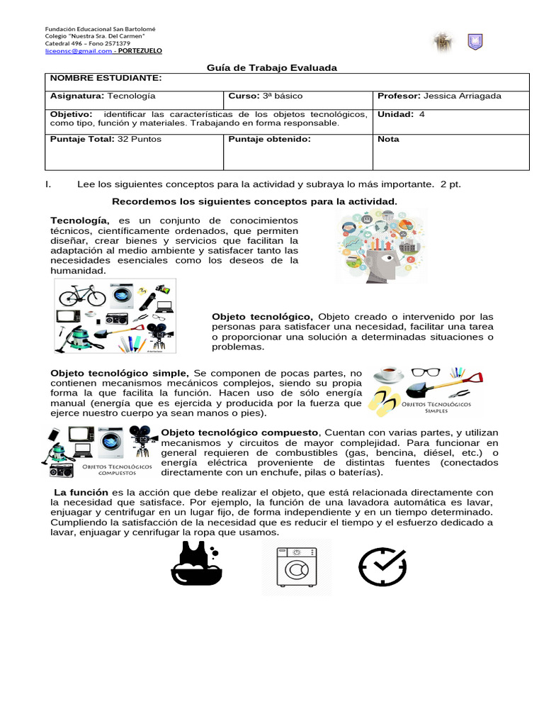 Guia Ev. Tec. 3º 25 Nov. | PDF