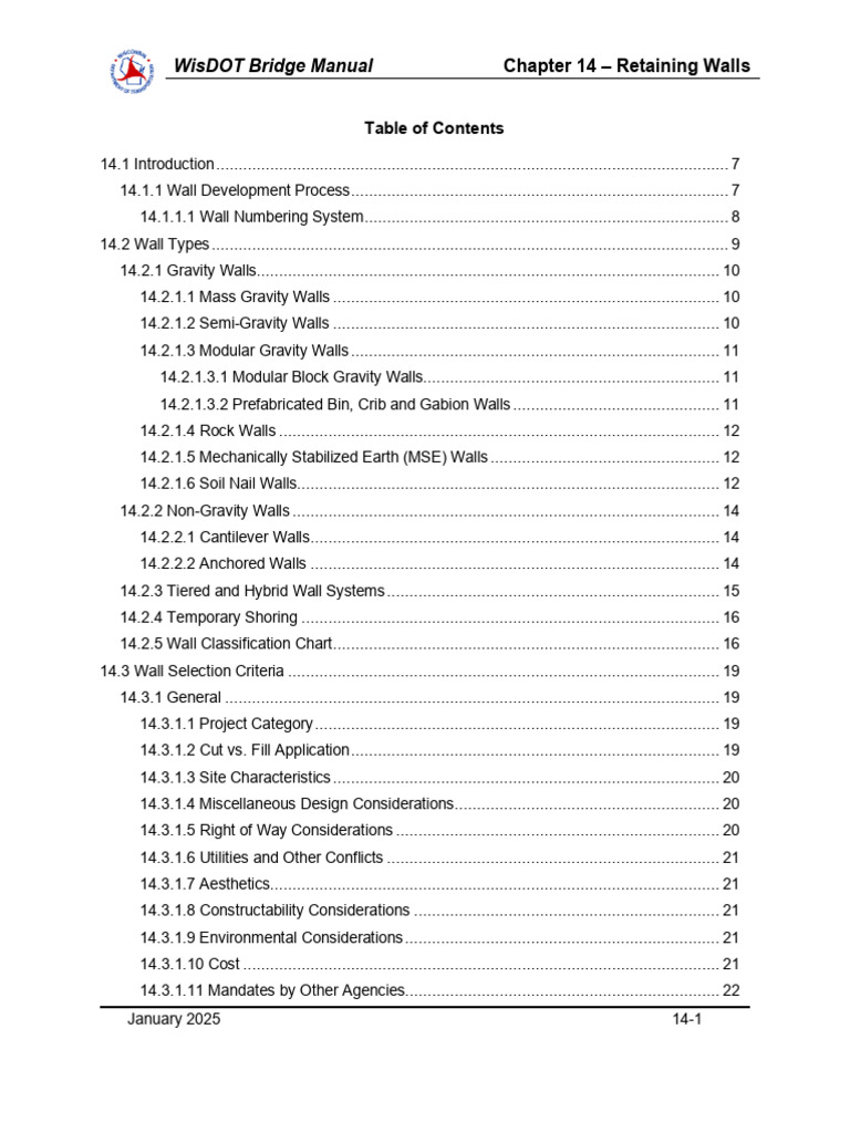 WisDOT Retaining Walls Guidelines | PDF | Deep Foundation | Concrete