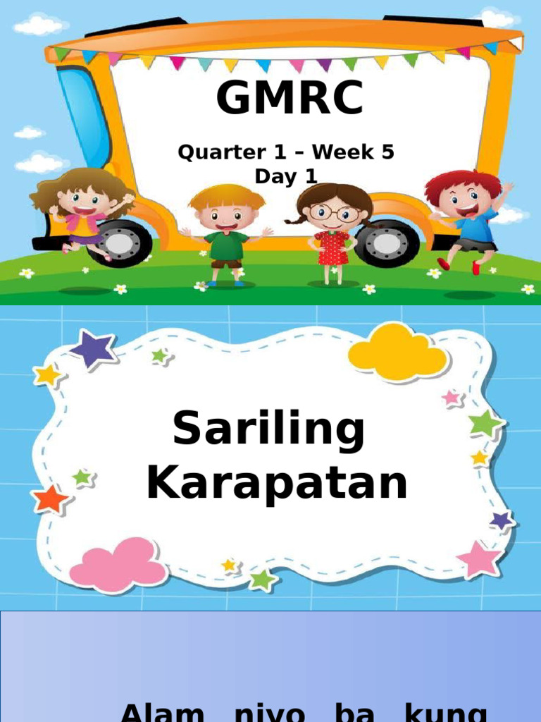 GMRC PPT WK5 | PDF