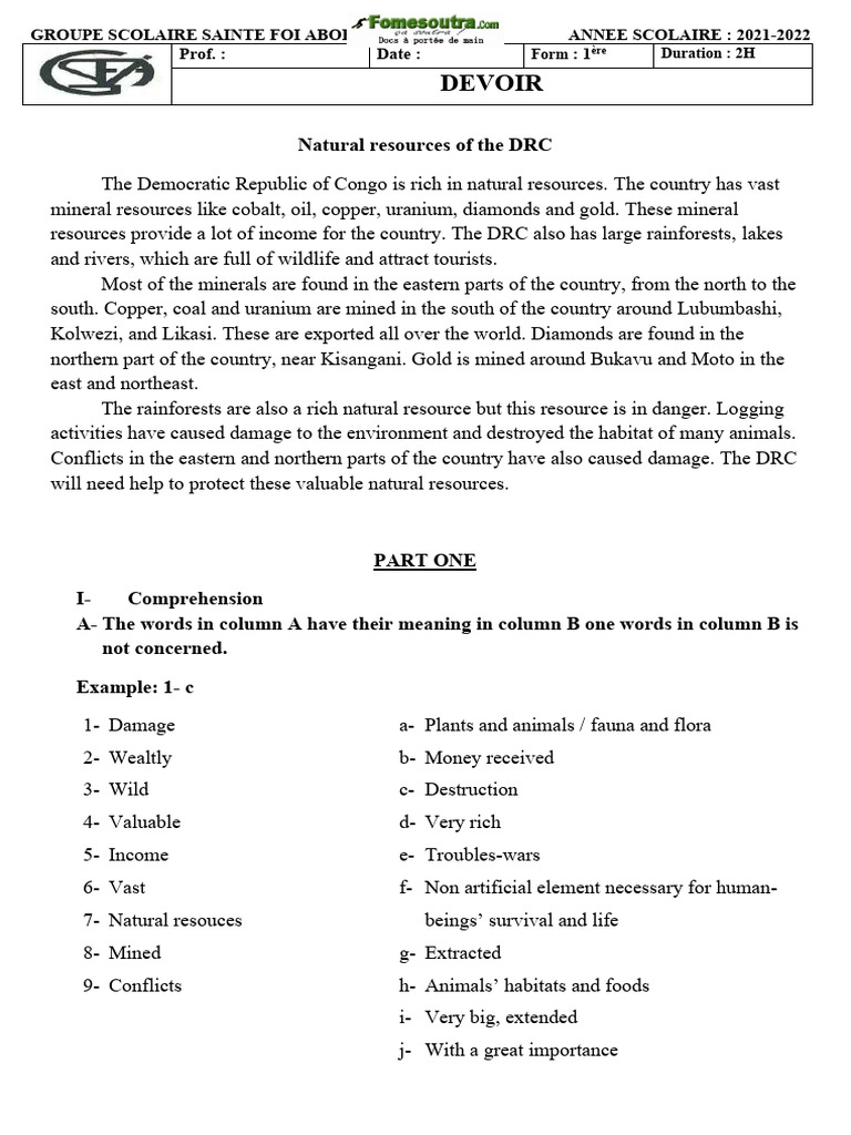 Devoir Anglais | PDF