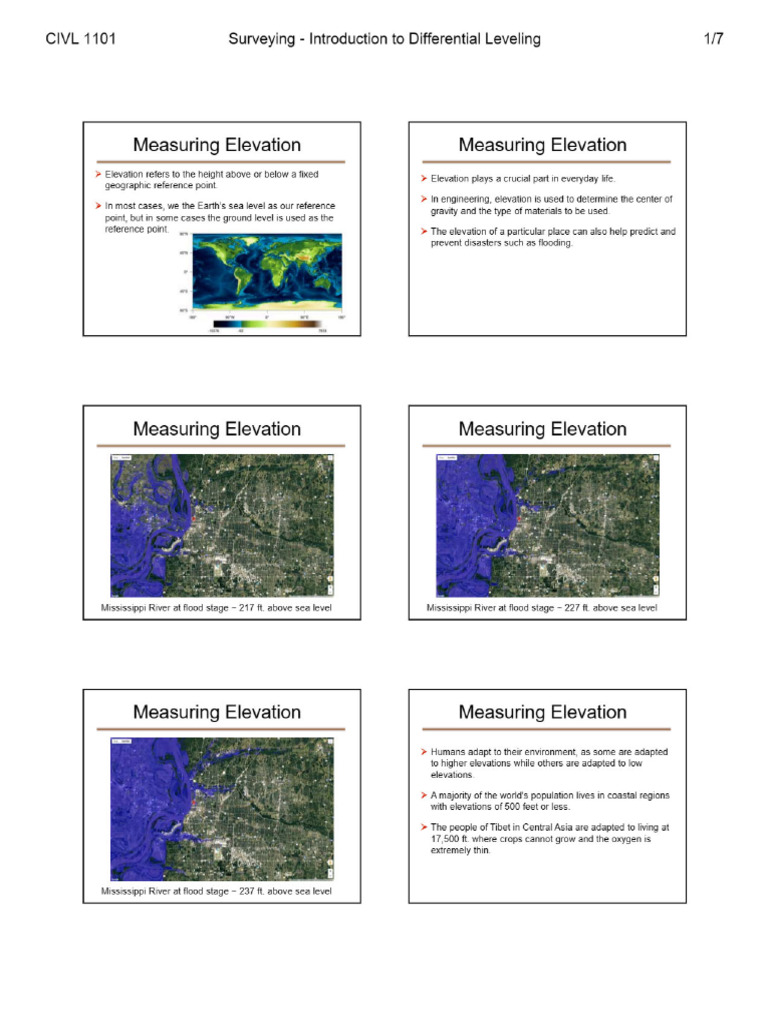 Introduction To Differential Leveling 1 - 7 - DocsLib | PDF