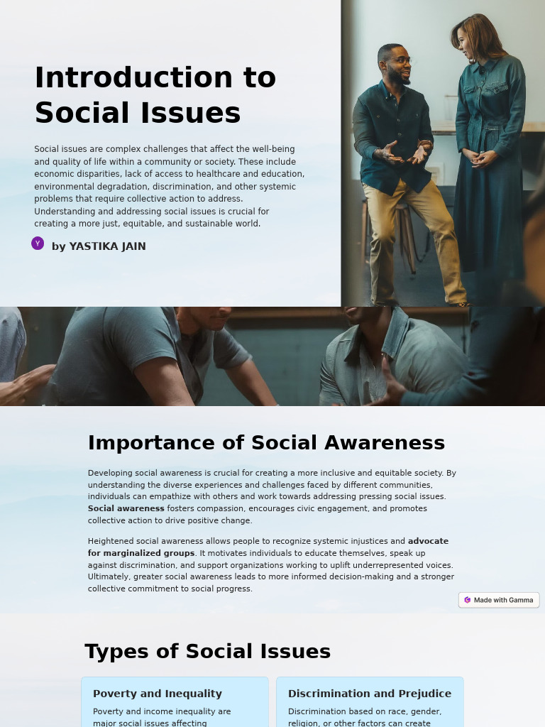 Introduction To Social Issues | PDF | Unemployment | Social Exclusion