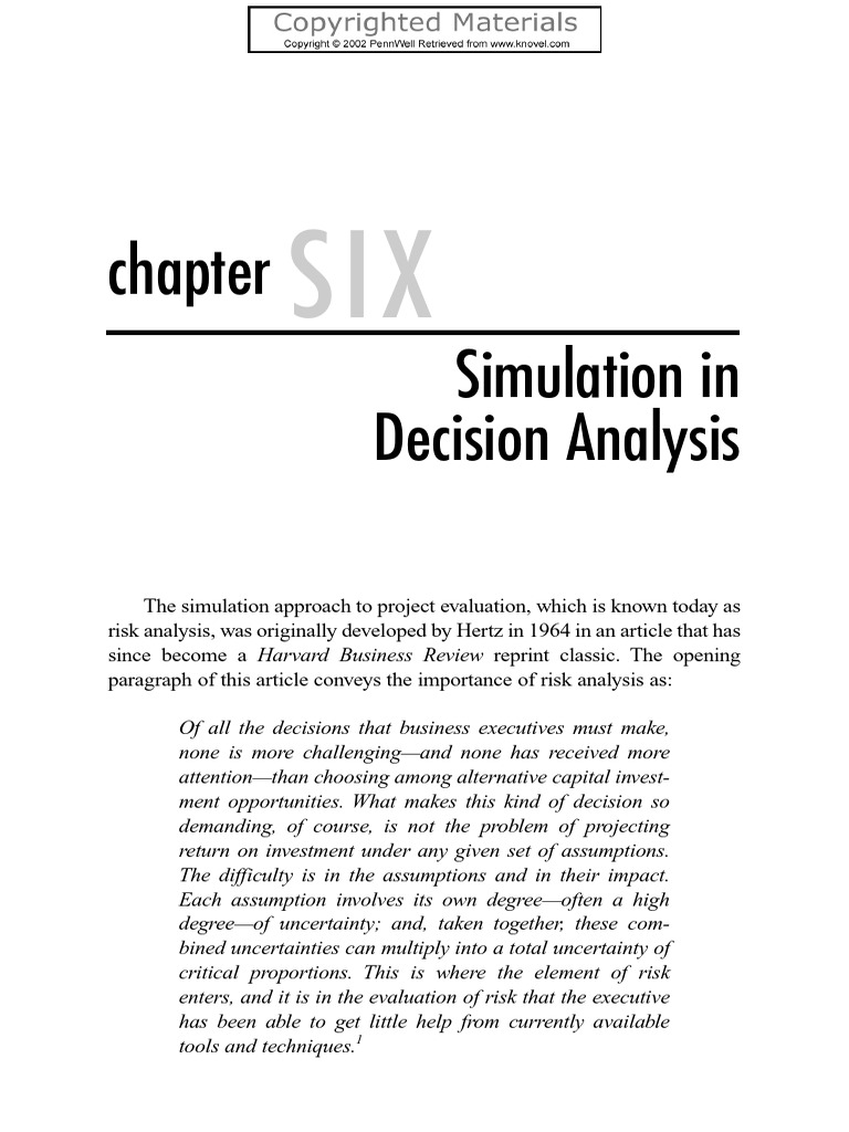 simulation-in-decision | PDF | Probability Distribution | Simulation