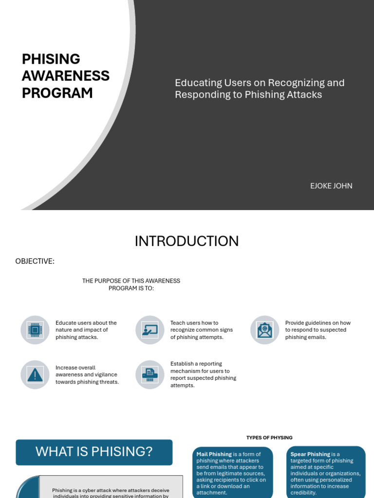 Phishing Awareness Program Guide | PDF | Phishing | Email