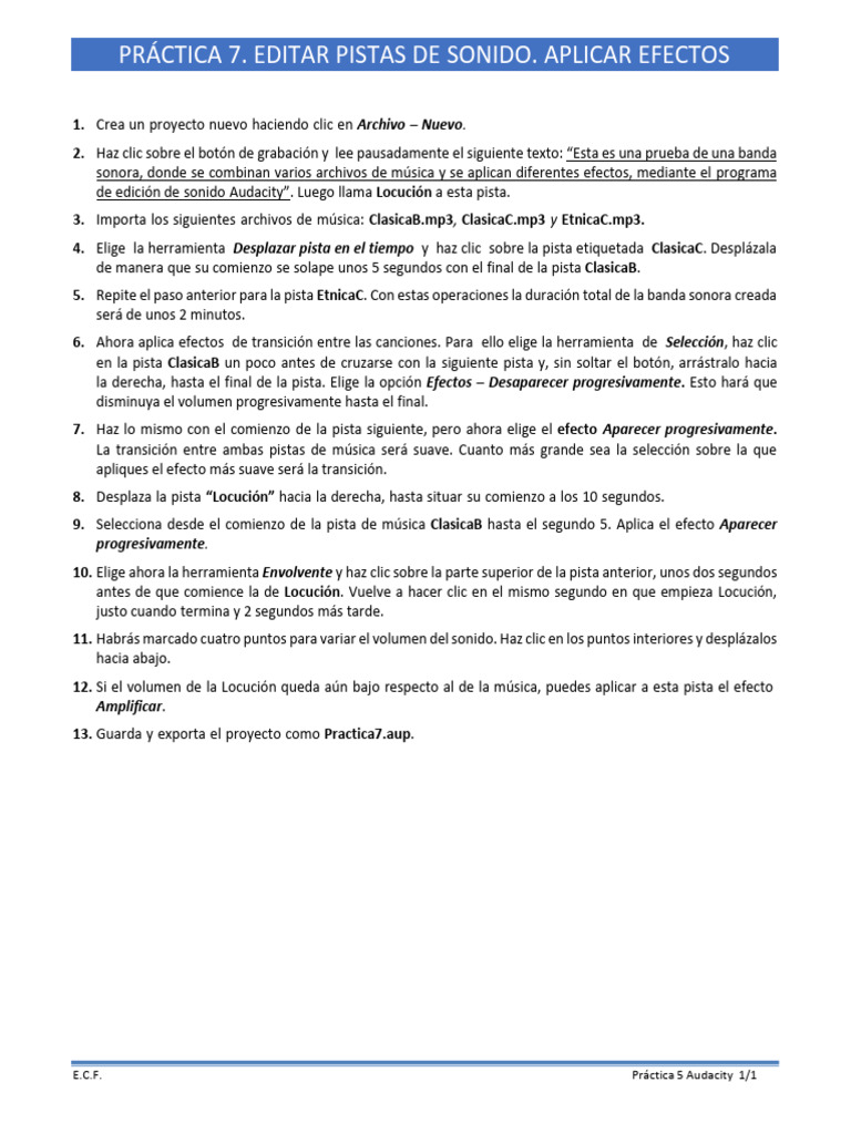 Práctica7 Auda | PDF