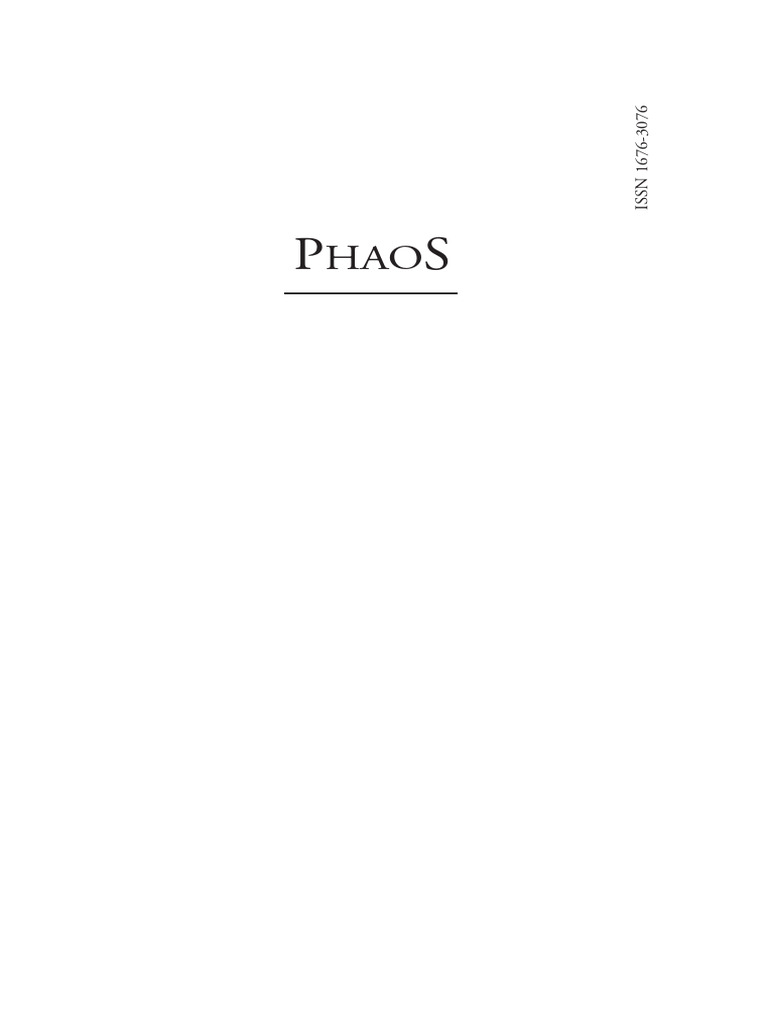 O Phaos Ingles | PDF