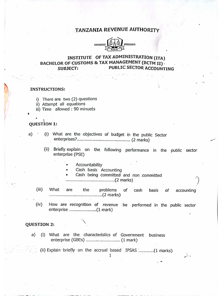 Public Sector Accounting | PDF