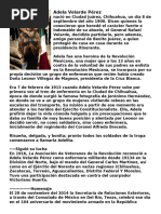 Biografía de Adela Velarde Pérez | PDF | revolución mejicana | Militar