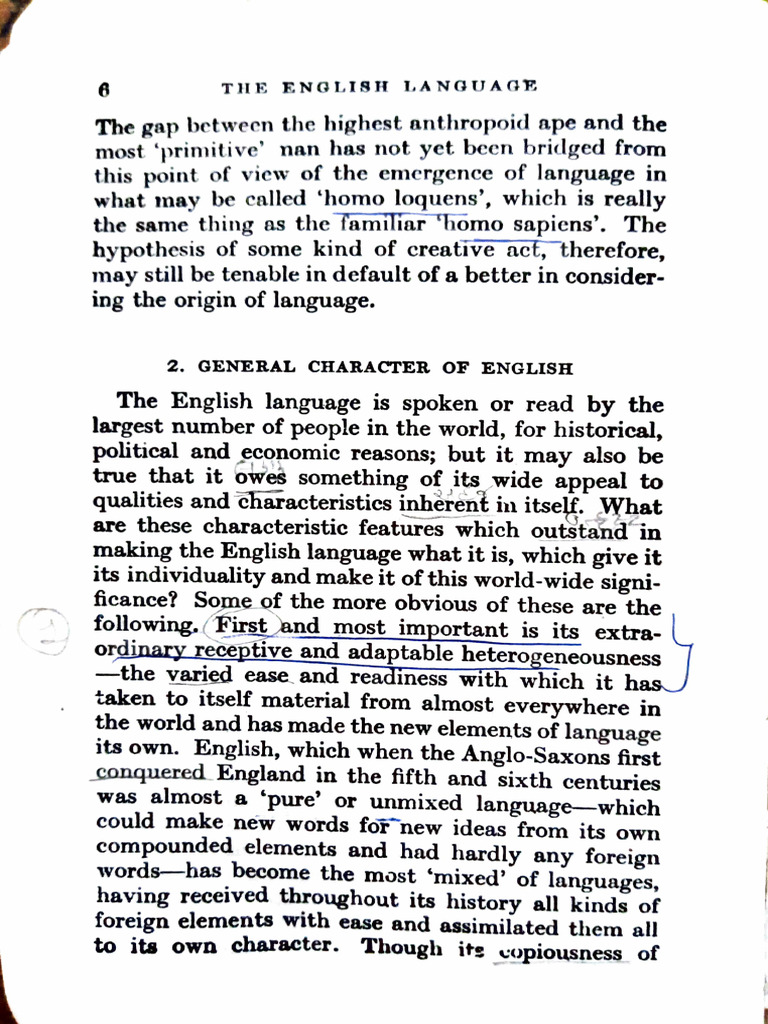 Characteristics of the English Language | PDF | English Language ...