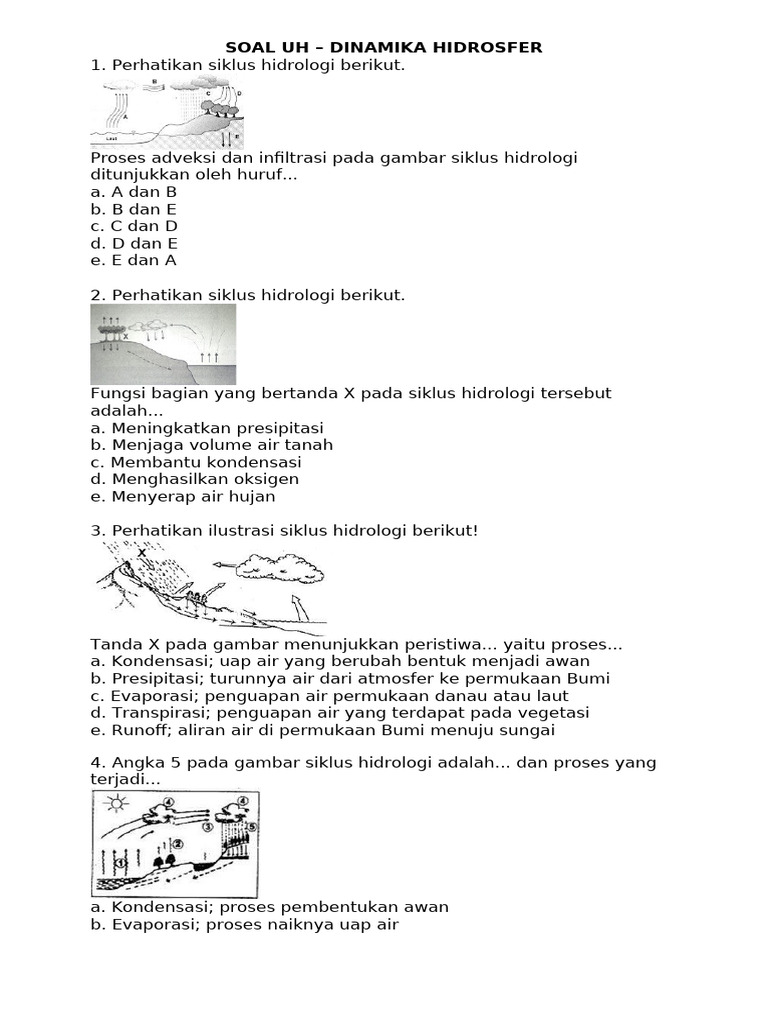 Soal Siklus Hidrologi | PDF