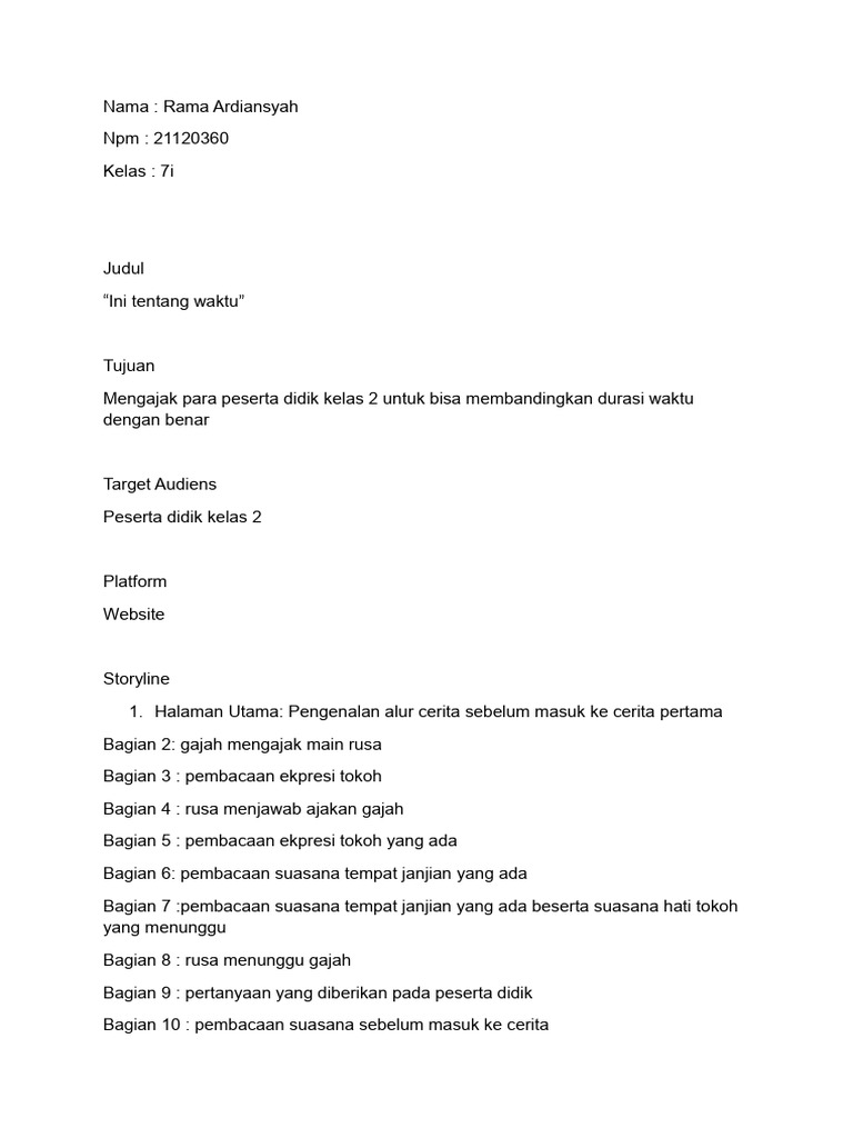 storyline aset visual dan audio (1) | PDF