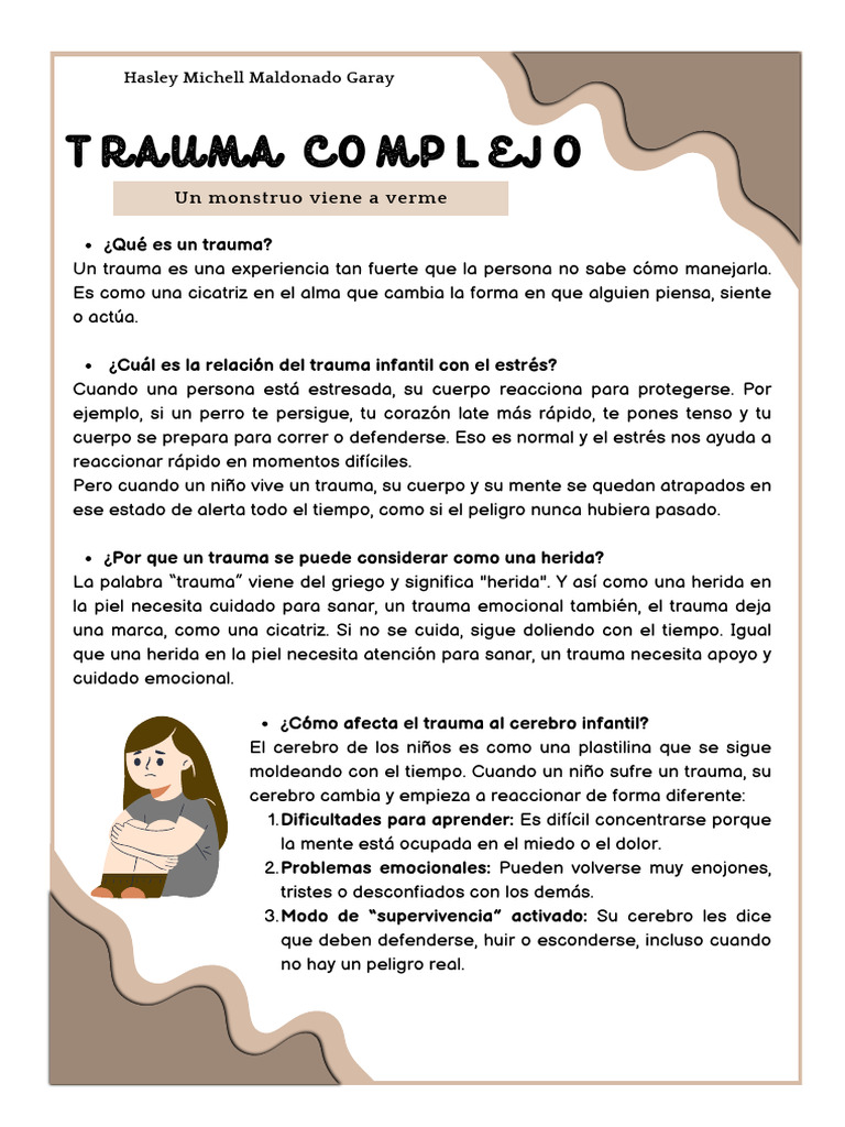Impacto del Trauma Infantil en el Desarrollo | PDF | Trauma psicólogico ...