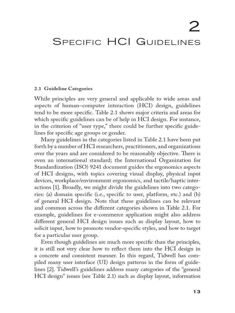 Specific HCI Guidelines | PDF | Human–Computer Interaction | Icon ...