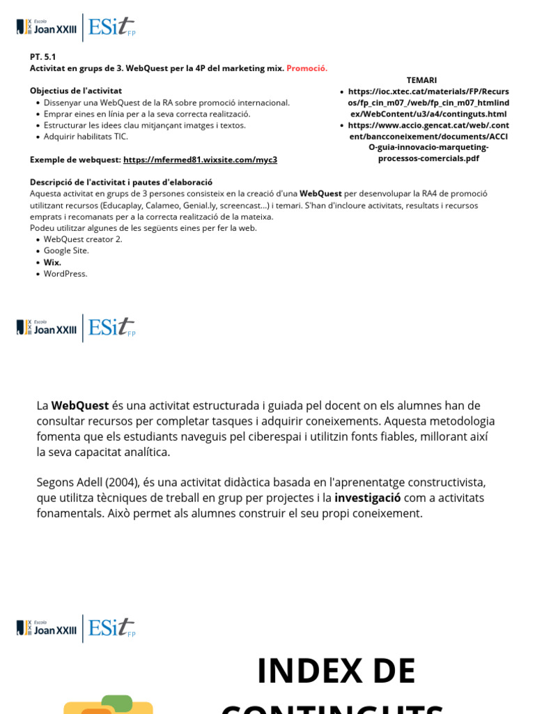 COMIN -MKTINT. RA4- Promoció-2 | PDF