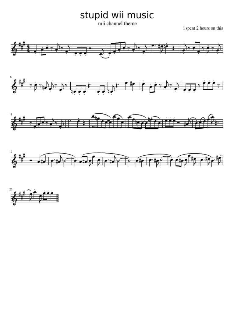 stupid_wii_music_for_flute | PDF