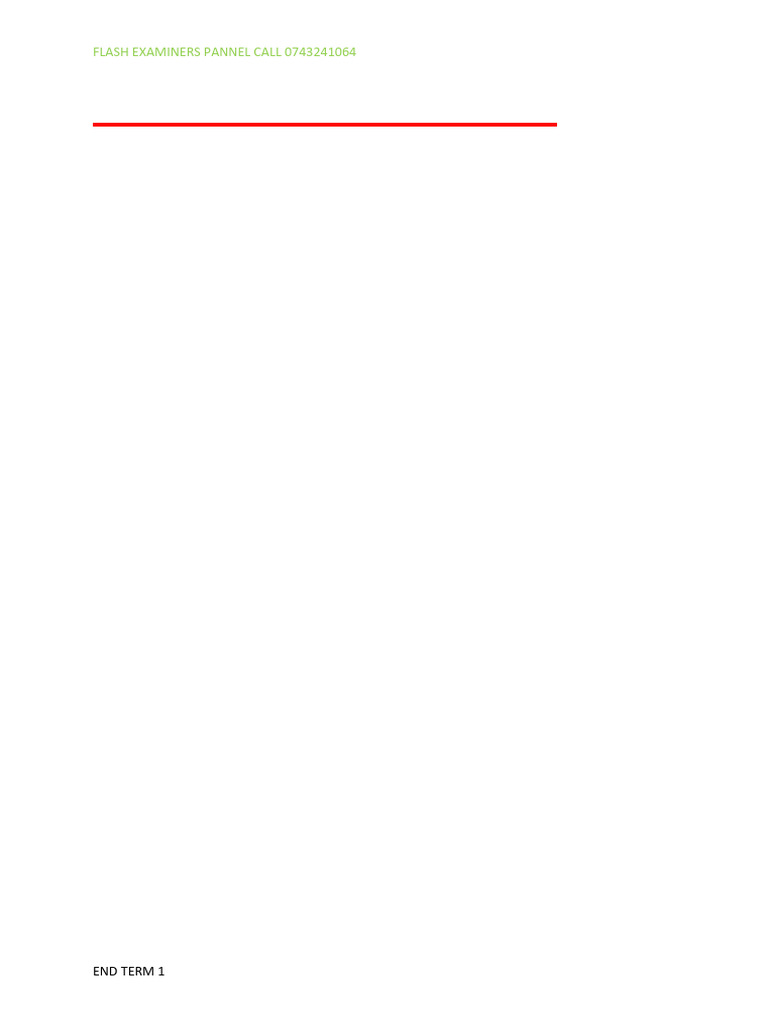 Form 4 End Term Exams | PDF | Seam (Sewing) | Embroidery