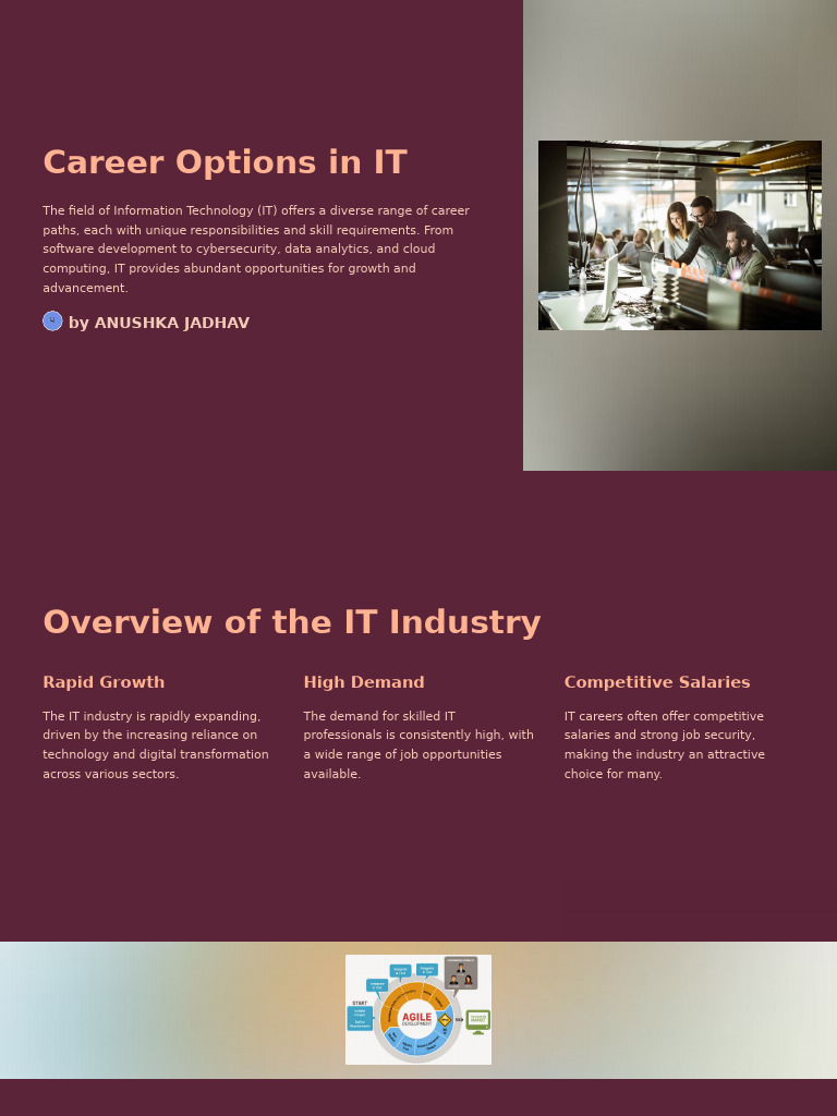 Career Options in IT | PDF | Cloud Computing | Computer Security