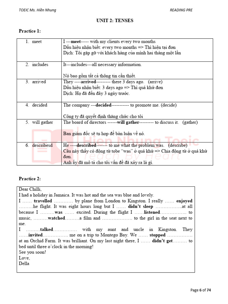 Toeic Pre Reading Unit 2 | PDF