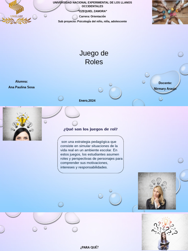 Juego de Roles | PDF | Sicología | Aprendizaje