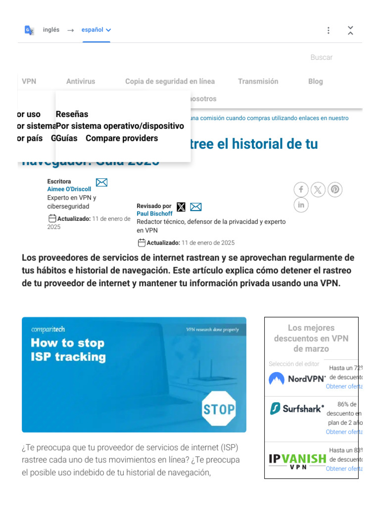 Cómo Evitar Que Tu ISP Rastree El Historial de Tu Navegador | PDF | Red privada virtual ...