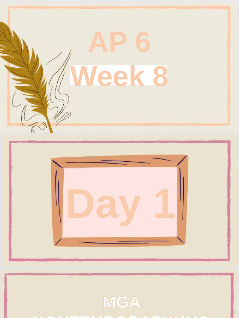 Ap6 4th w8 Melc | PDF