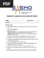 SASMO Sample Questions by Grade | PDF | Mathematics | Statistics