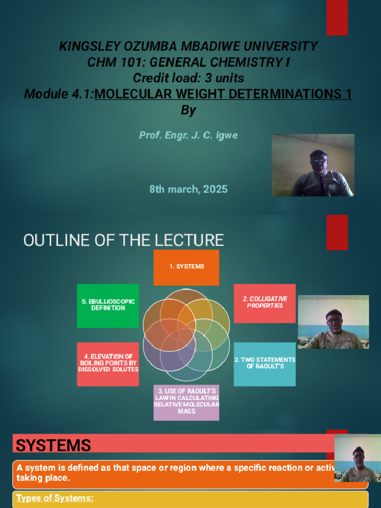CHM 101 Module 4.1 Molecular Weight Determinations L | PDF
