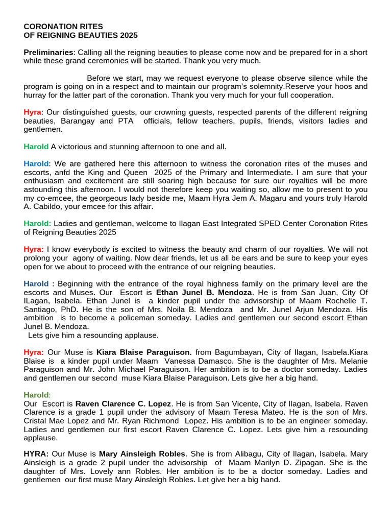 Coronation Script | PDF | Royalties | Monarchy