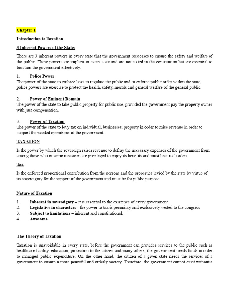 Income Taxation MIDTERMS | PDF | Taxes | Double Taxation