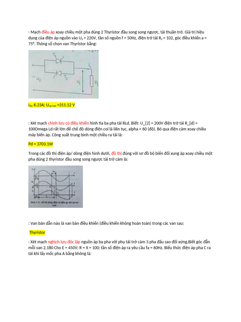 Phao Điện Tử Công Suất | PDF