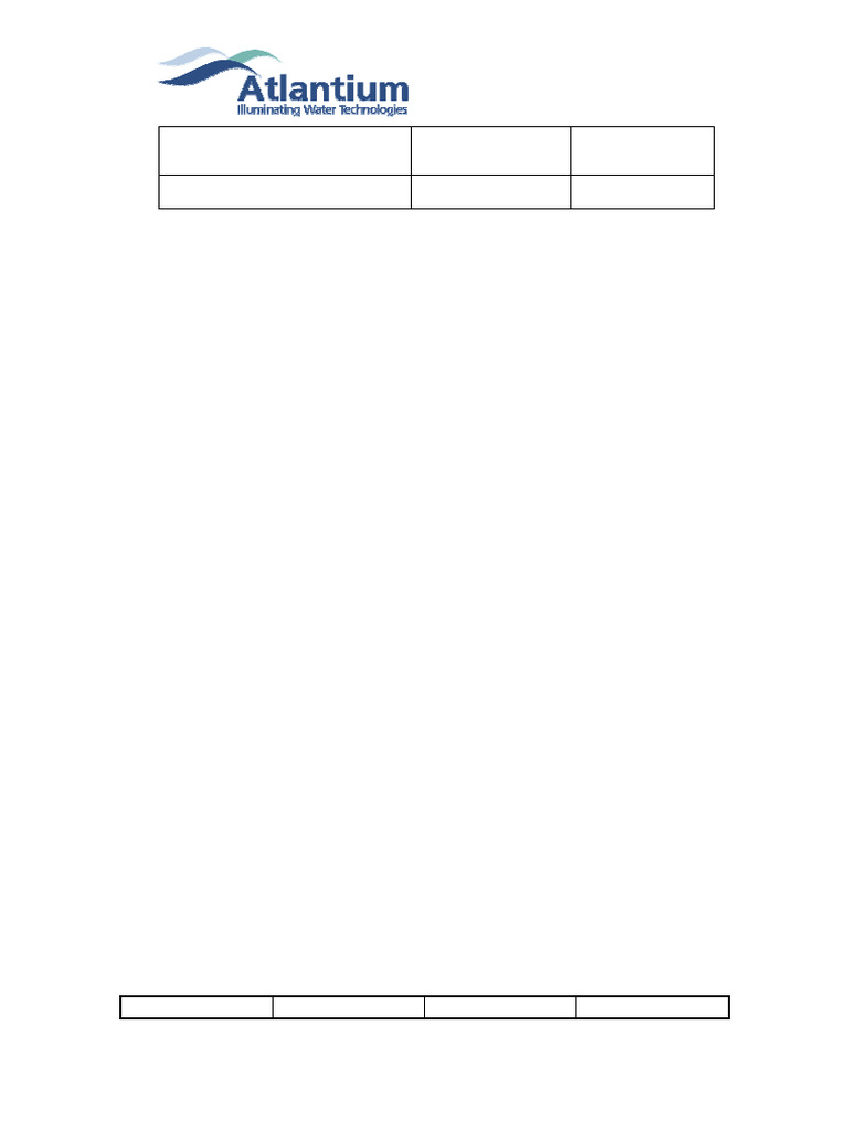 Medium Pressure UV Lamp Specifications | PDF | Electrical Engineering ...