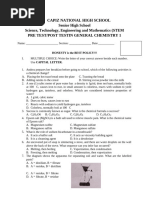 VSEPR Practice Questions | PDF | Chemical Substances | Sets Of Chemical ...